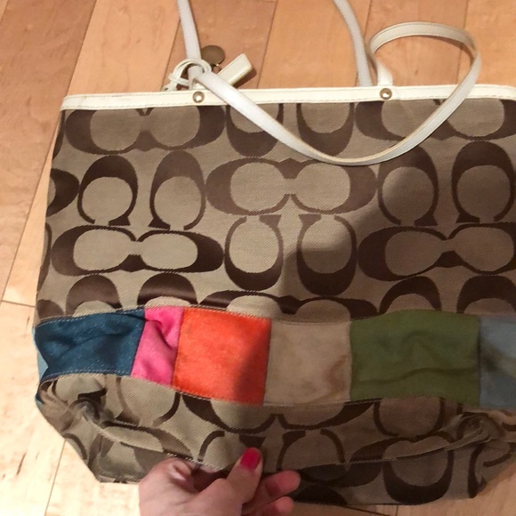 Coach | Bags | Coach Signature Logo Tote Bag | Poshmark